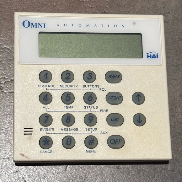 hai omni | Other | Hai Omni 1a31 Home Automation Keypad Wall Mount | Poshmark
